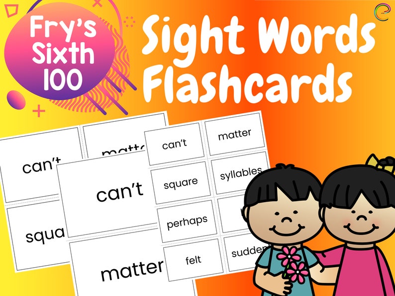 Sight Words | Flashcards | Printable Flash Cards | Fourth Grade | Fifth ...