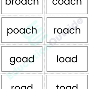 Long O, Flashcards Printable, Vowel Teams, Teaching Resources, Reading ...