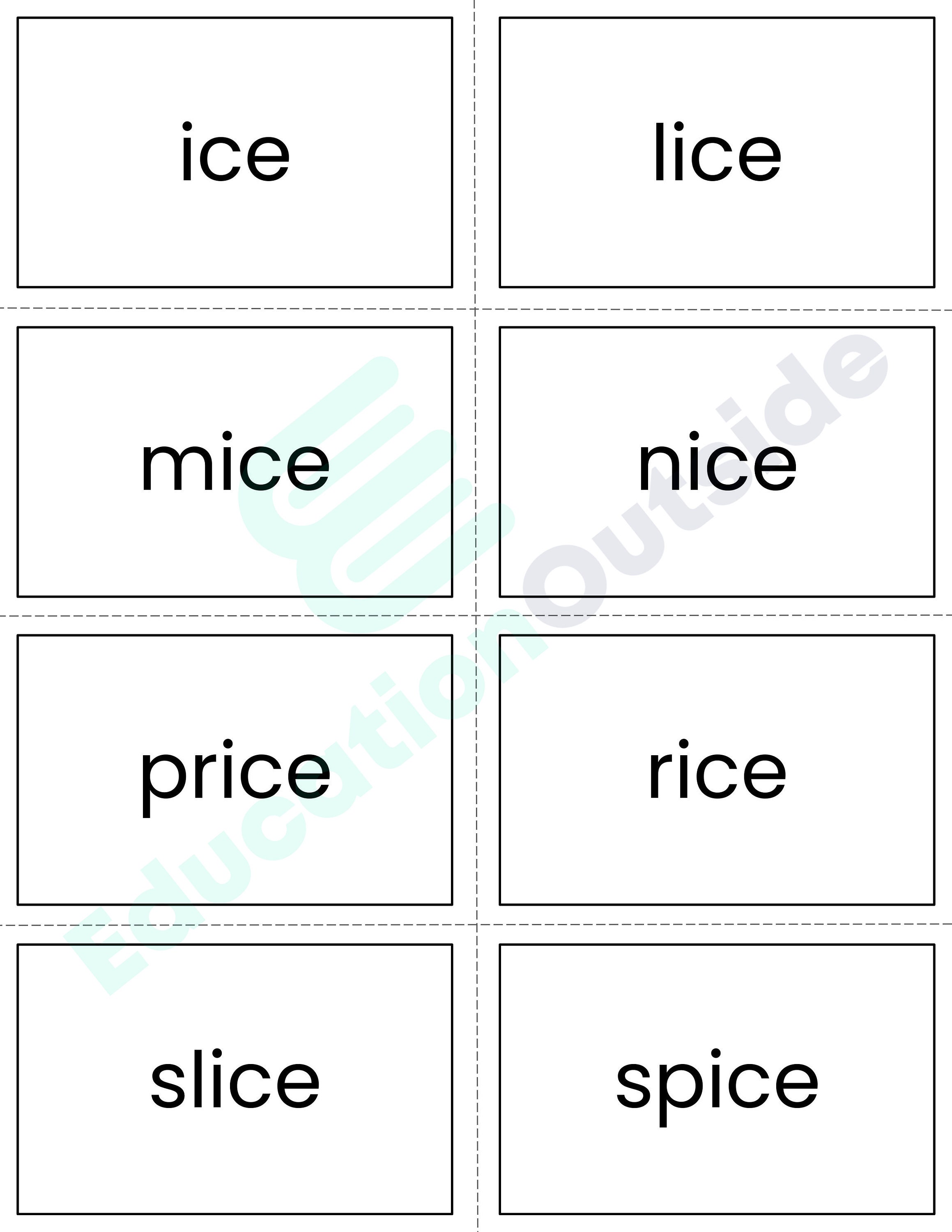 Word Families, Long Vowels, Flash Cards, Second Grade, 1st Grade, Vowel ...