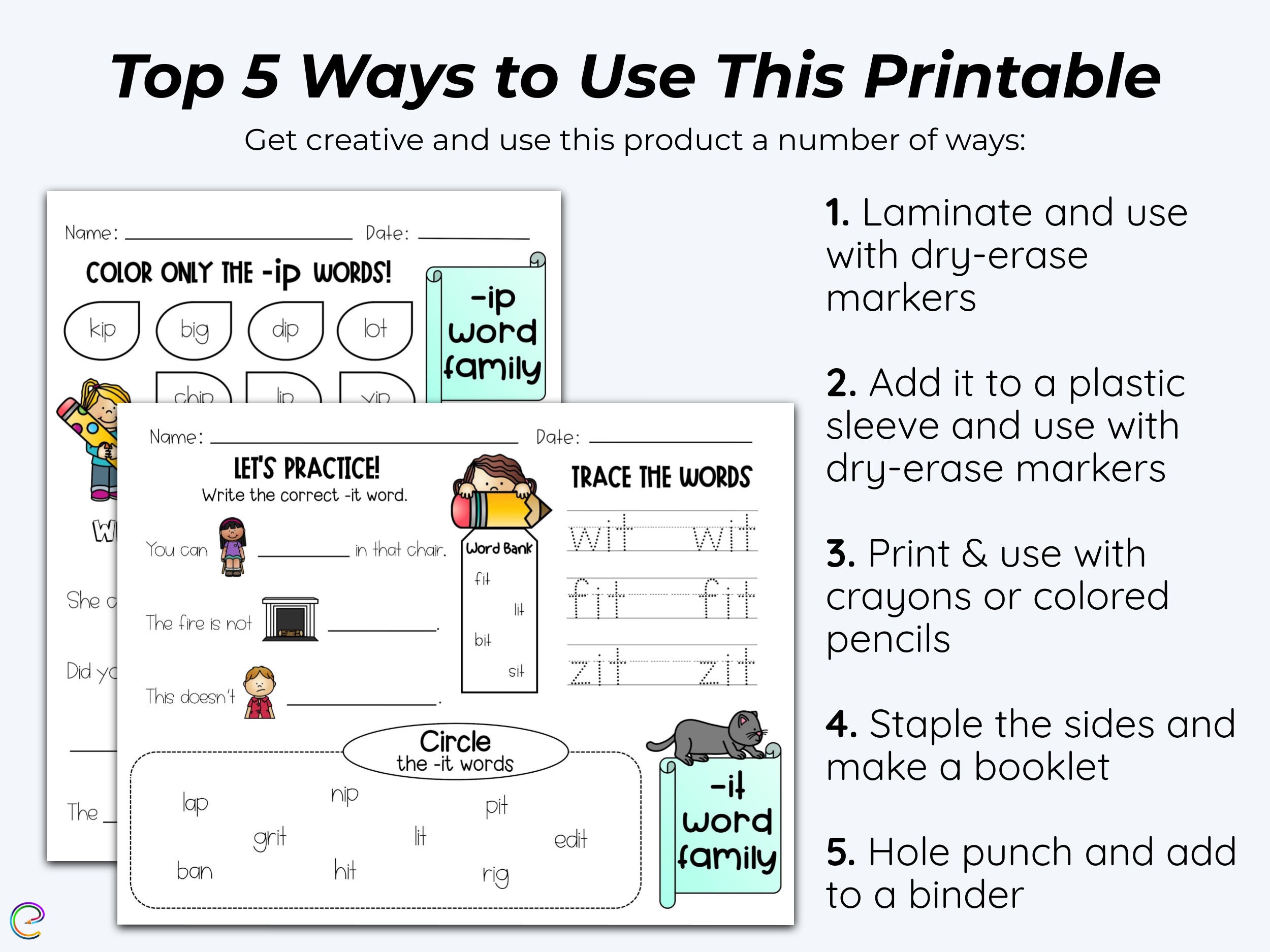 Short I, Vowels, Word Families, Children Activities, Homeschool ...