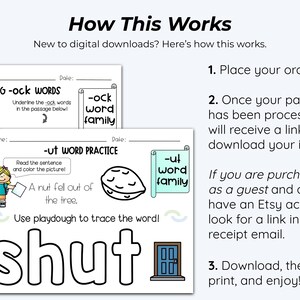 Word Families, Short Vowels, Vowel Sounds, 1st Grade Worksheets, Kinder ...