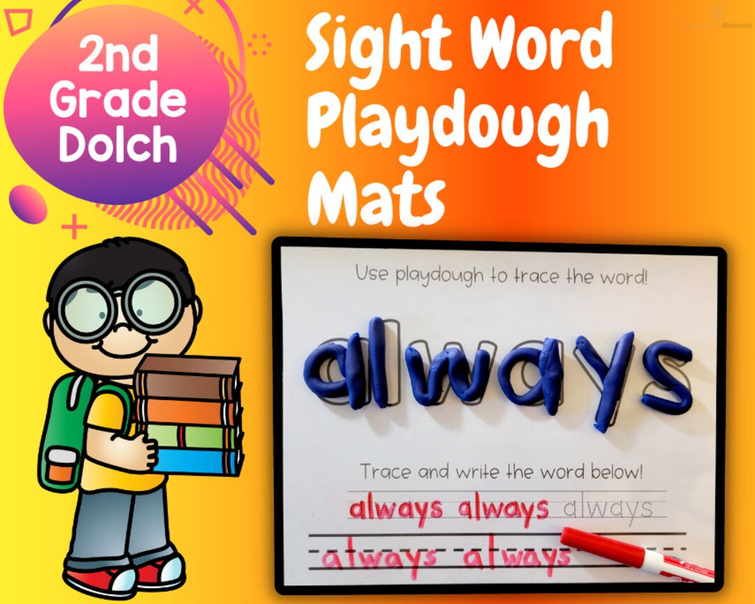 2nd Grade | Dolch Sight Words | Playdough Mats | High Frequency Words ...