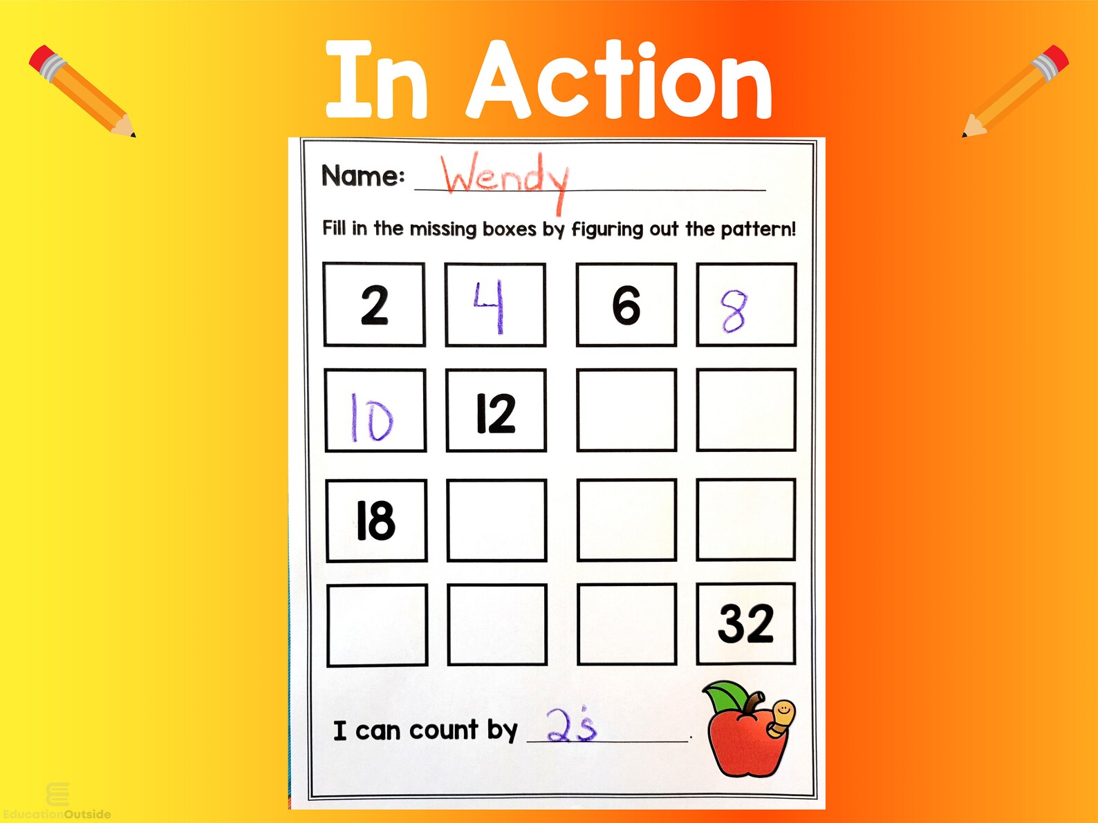 Skip Counting Math Worksheets 1st Grade Homeschool Printable ...