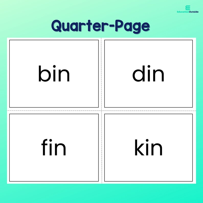 Vowel Sounds, Short I, Word Families, Flash Cards, Reading Printable ...