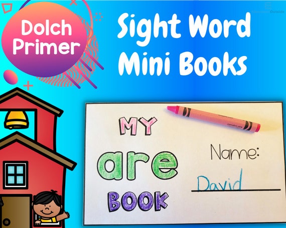 Kindergarten Dolch Sight Words Activity Books Homeschool | Etsy