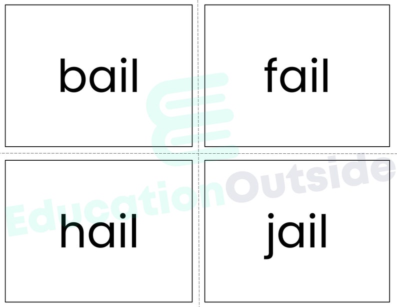 Vowel Sounds, Vowel Teams, Long A, Flash Cards, 2nd Grade, First Grade ...