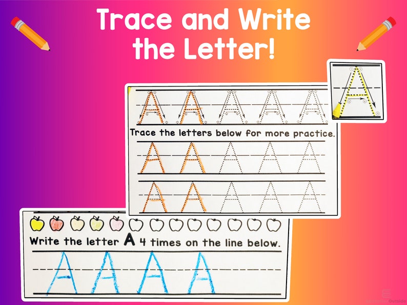 Capital Letter Alphabet Tracing Alphabet Printable - Etsy