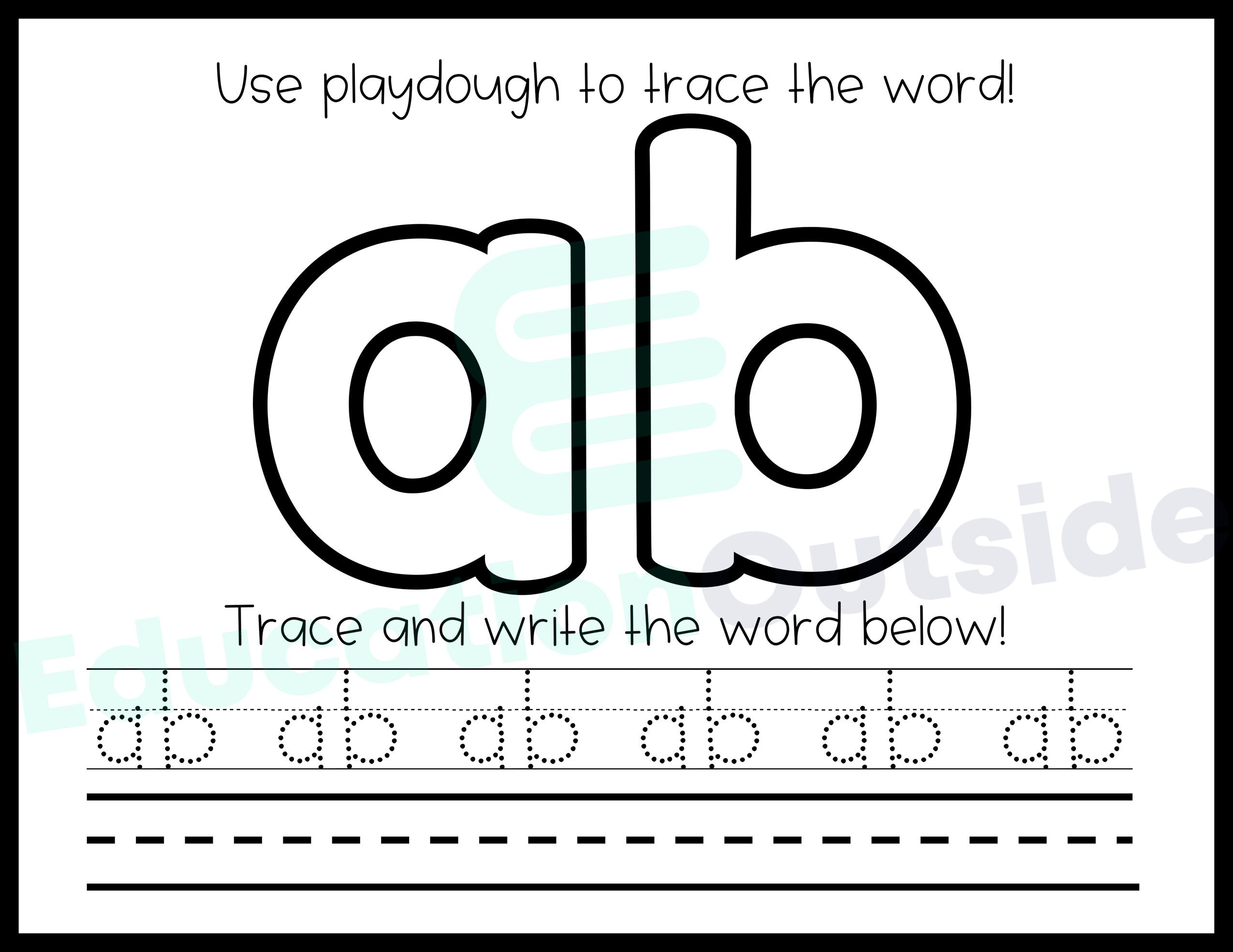 Short A, Playdough Mats, Short Vowels, CVC Words, Kindergarten ...