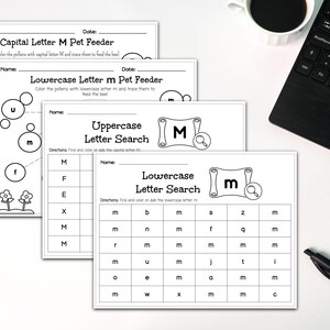 42 Letter M Education Worksheets, Letter Worksheet Mega Bundle ...