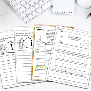 42 Letter I Alphabet Printable Kids Worksheets, Education Printables ...