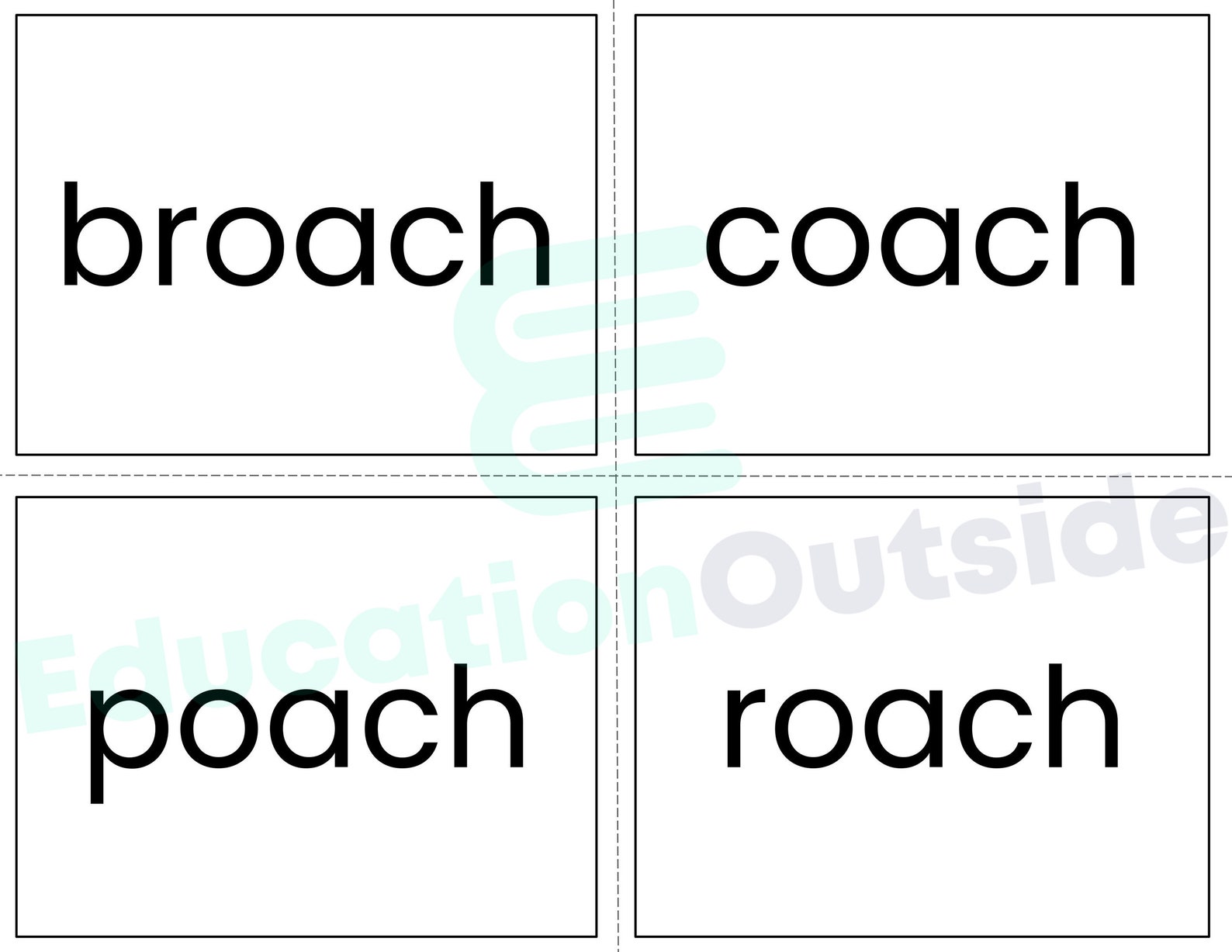 Long O Flashcards Printable Vowel Teams Teaching Resources - Etsy
