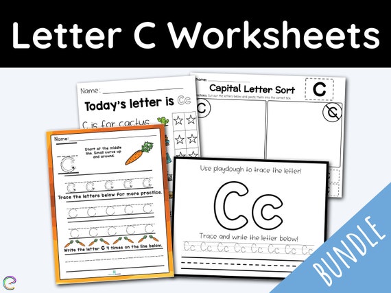 Hojas De Trabajo Imprimibles Con La Letra C Hojas De Trabajo De
