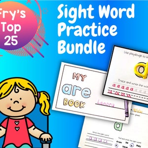 250 PAGES | Frys Top 25 | Sight Words | Mega Bundle | Coloring ...