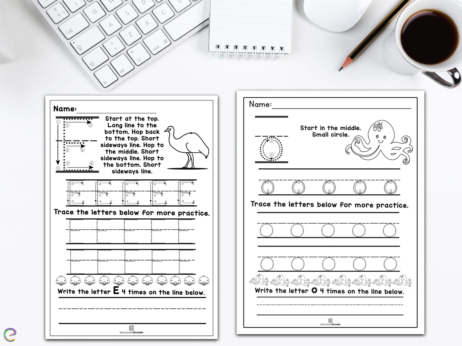 104 Alphabet Tracing Worksheet Bundle Daycare Printable - Etsy