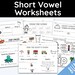 Worksheet Bundle, Short Vowels, Vowel Sounds, Kids Worksheets ...
