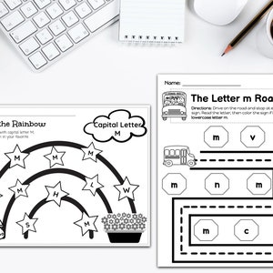 42 Letter M Education Worksheets, Letter Worksheet Mega Bundle ...