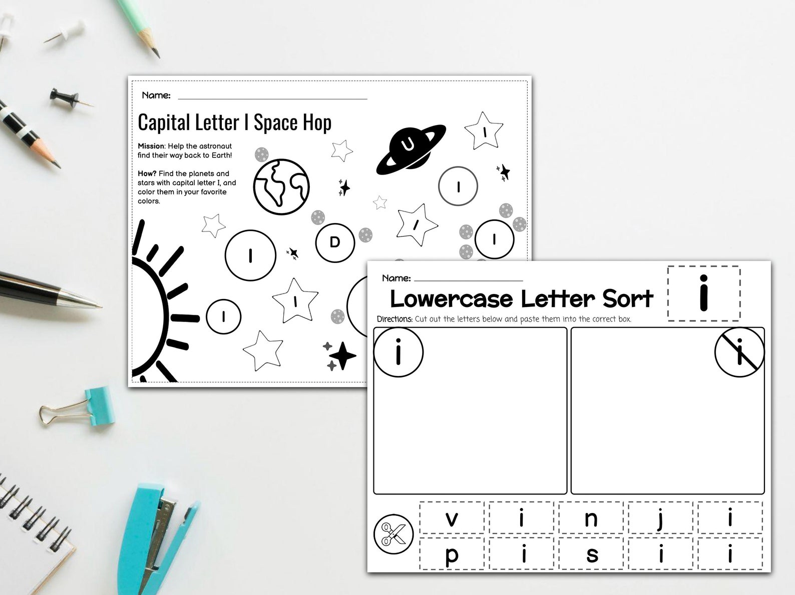 42 Letter I Alphabet Printable Kids Worksheets, Education Printables ...