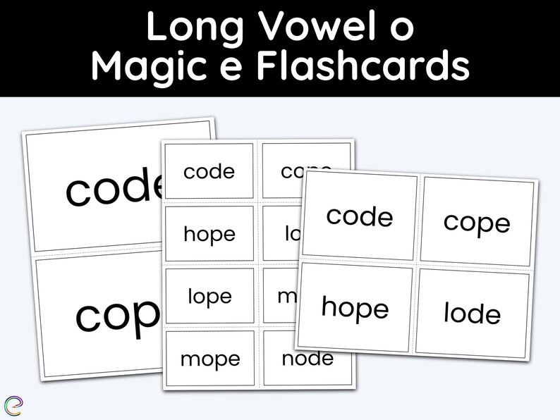 Magic E, Vowels, Long O, Flashcards, Teaching Resources, Learning ...