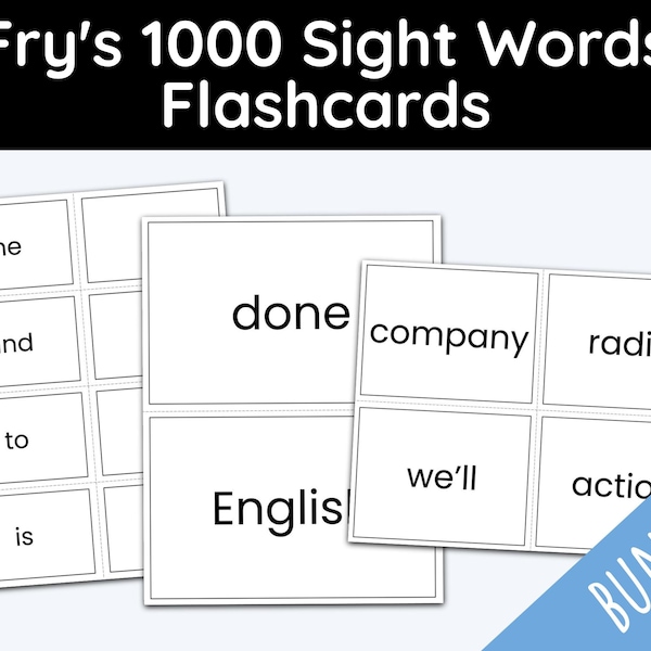 5th Grade Sight Words - Etsy