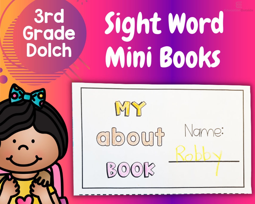 Third Grade | Activity Books | Dolch | Kids Worksheets | Teaching ...