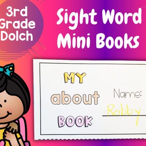 Third Grade Activity Books Dolch Kids Worksheets - Etsy