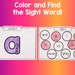 40 Pre-k Worksheets | Dolch Sight Words | Activity Mat | Activity ...