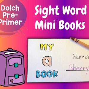 Pre Primer | Dolch Sight Words | Activity Books | Preschool Printables ...
