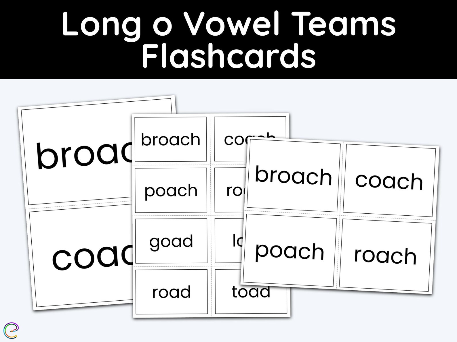 Long O, Flashcards Printable, Vowel Teams, Teaching Resources, Reading ...