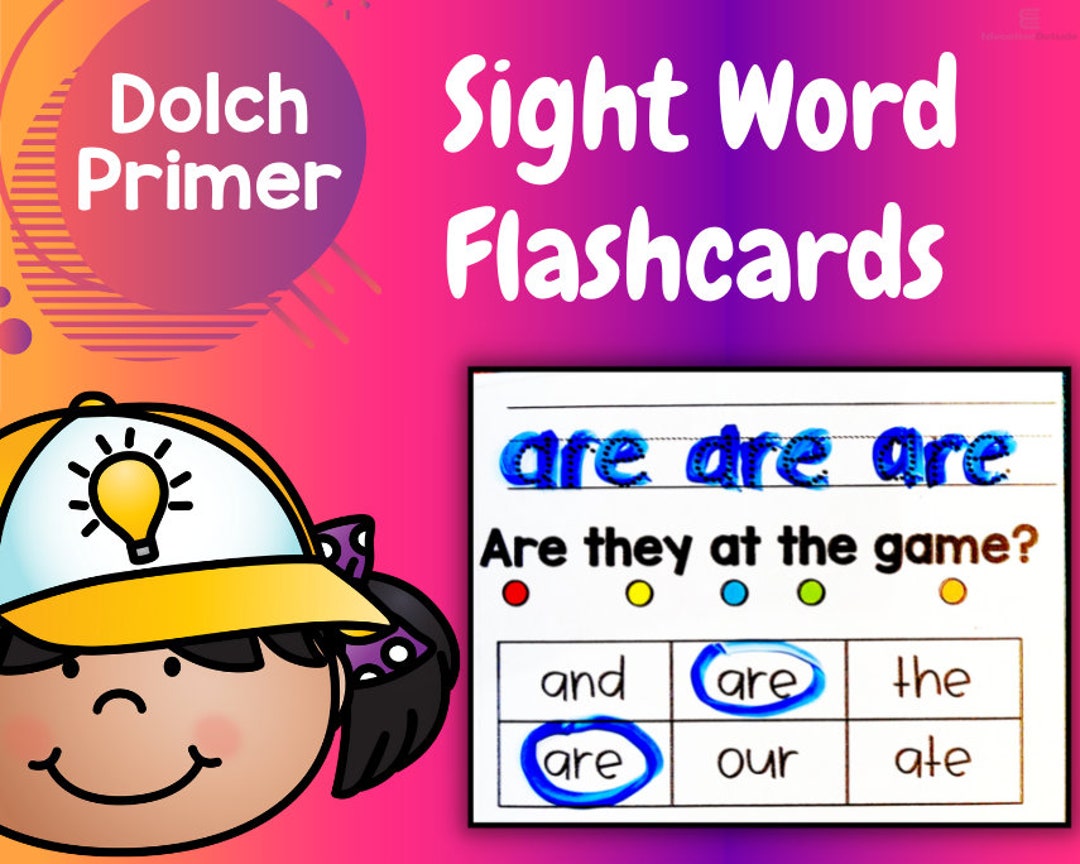 Kindergarten Dolch Sight Words Flashcards Children Activities Daycare ...