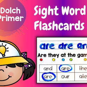 Kindergarten | Dolch Sight Words | Flashcards | Children Activities ...