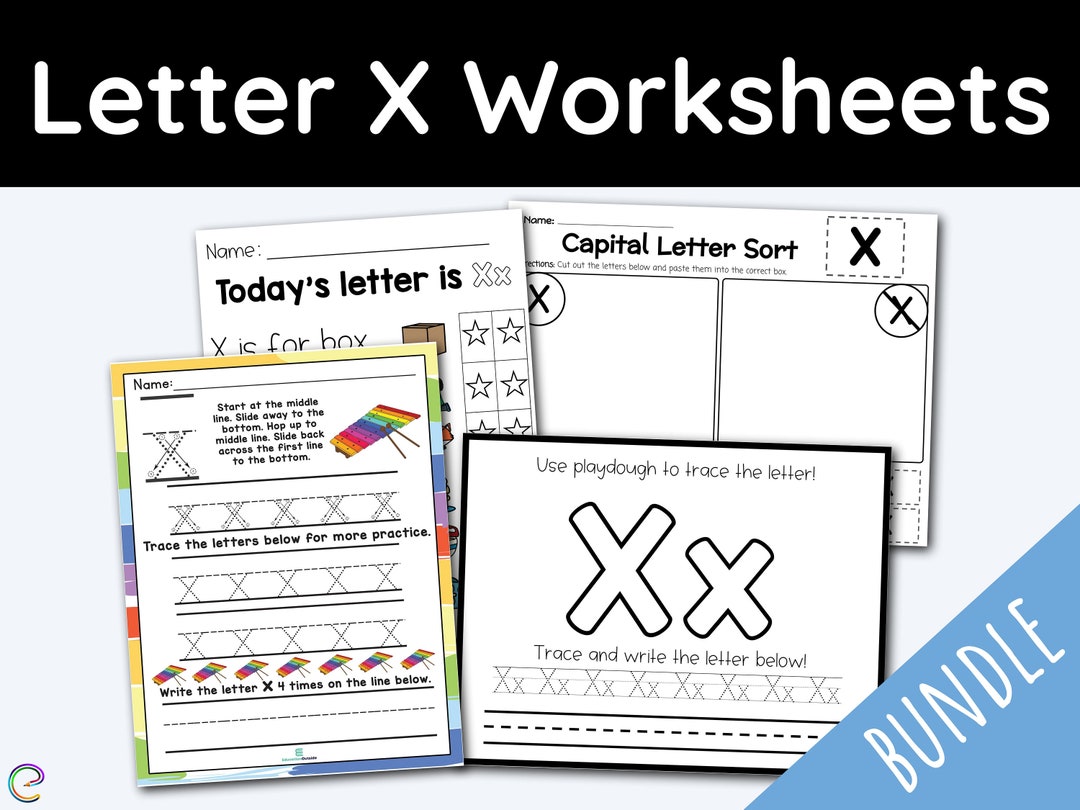 42 Letter X Kids Worksheets and Education Printables for Early Learning ...