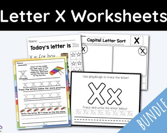 Alphabet Writing and Tracing Worksheet Letter Worksheet - Etsy