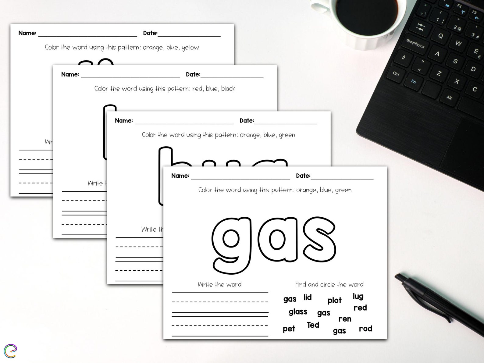 Short Vowels Coloring Worksheets Mega Bundle Kindergarten | Etsy