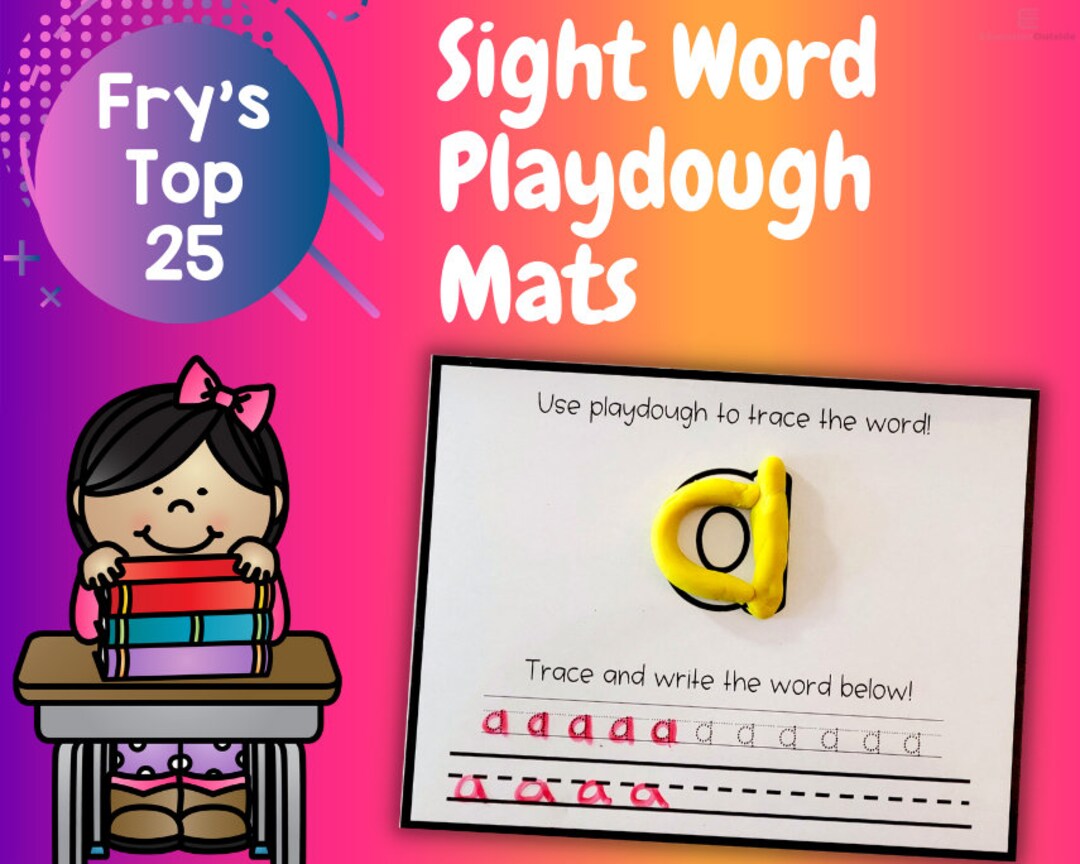 1-25 | Sight Words | Playdough Mats | Teacher Resources | Printable ...