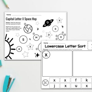 42 Letter X Kids Worksheets and Education Printables for Early Learning ...