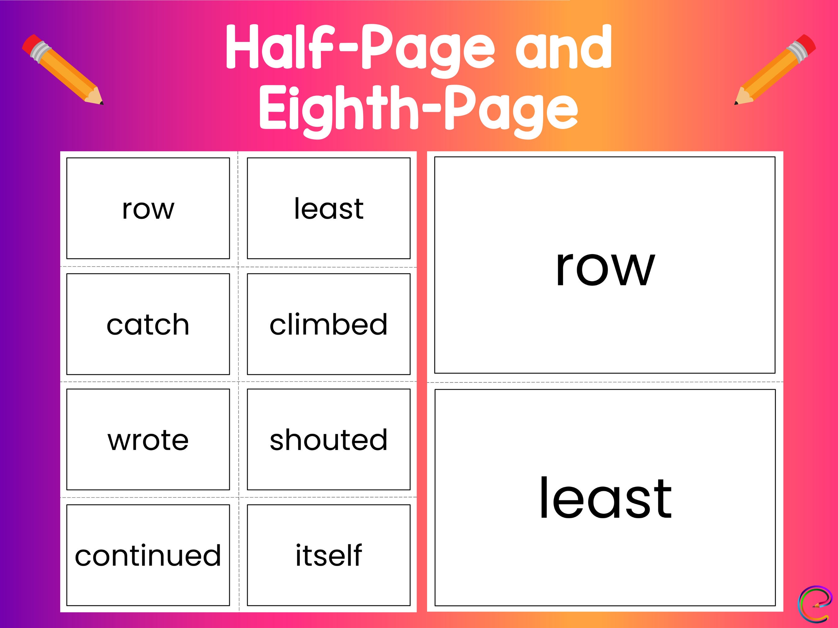 Fry Sight Words | Sight Word Cards | Education Printables | Fourth ...