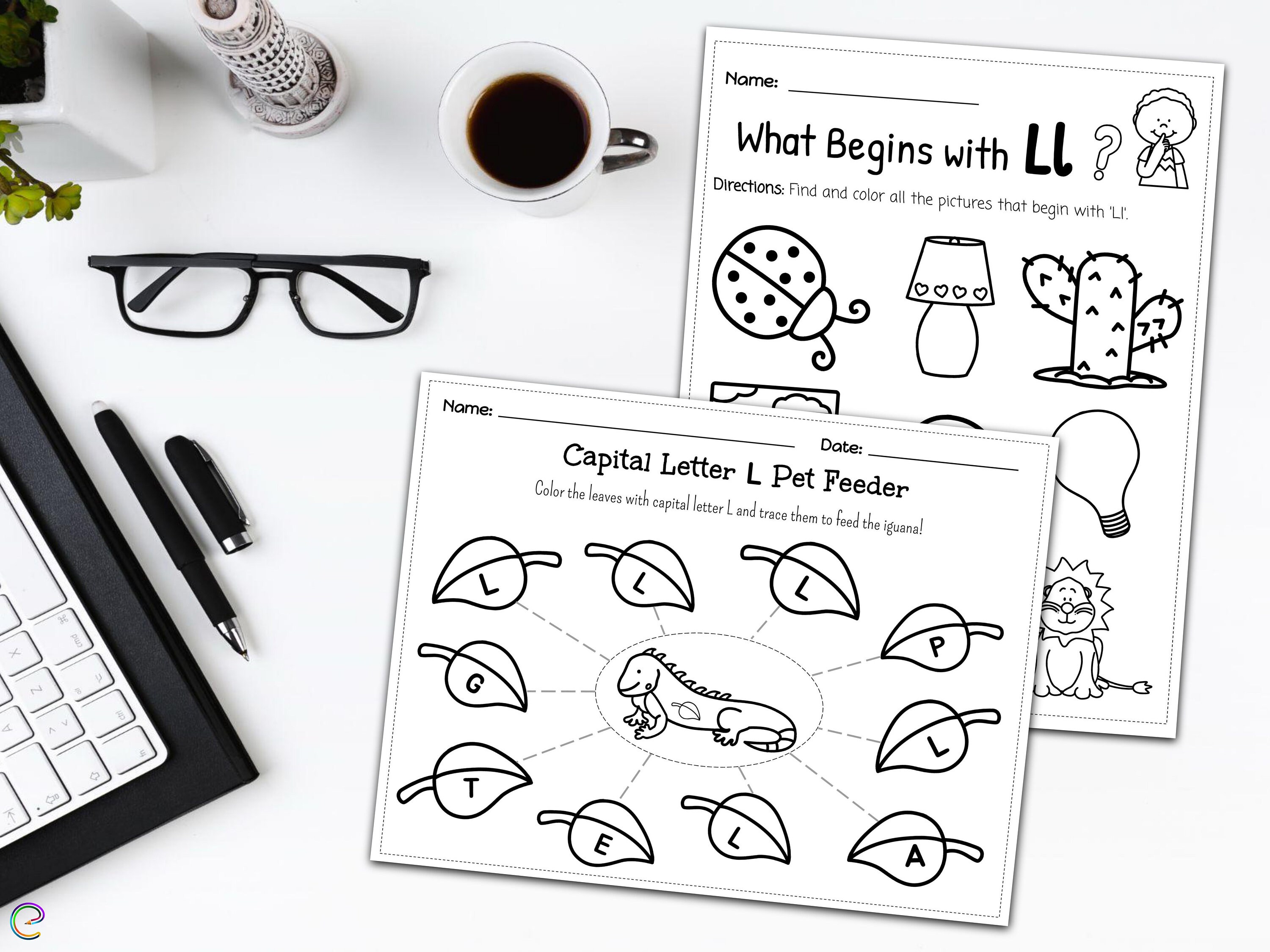 42 Letter L Alphabet Worksheets Education Printables Mega Bundle ...