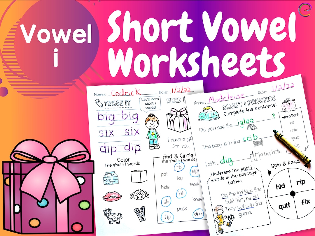 Vowel Sounds, Short I, Phonics, Education Worksheets, Teaching ...