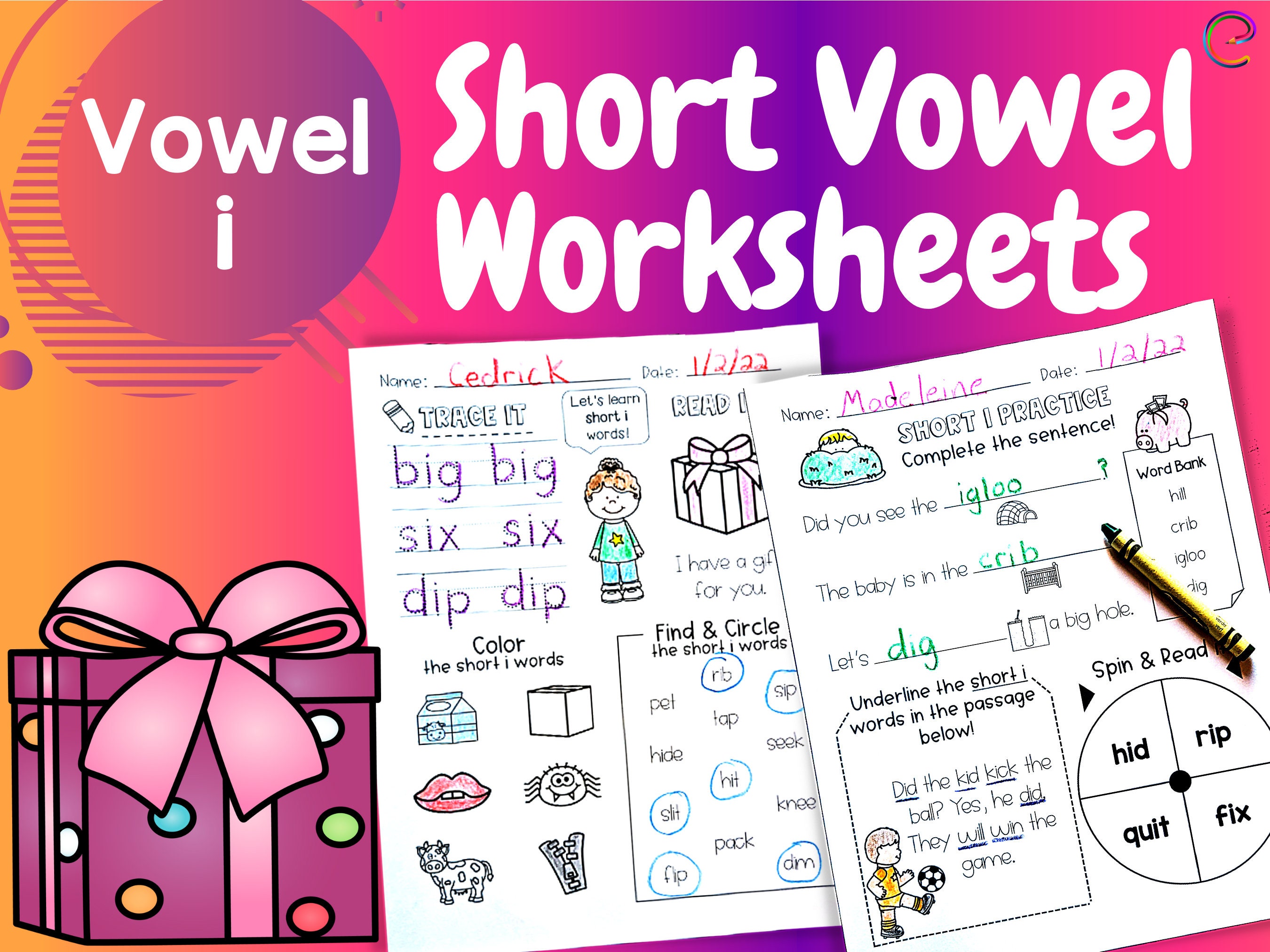 Vowel Sounds, Short I, Phonics, Education Worksheets, Teaching ...