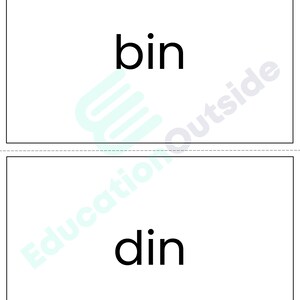 Vowel Sounds, Short I, Word Families, Flash Cards, Reading Printable ...