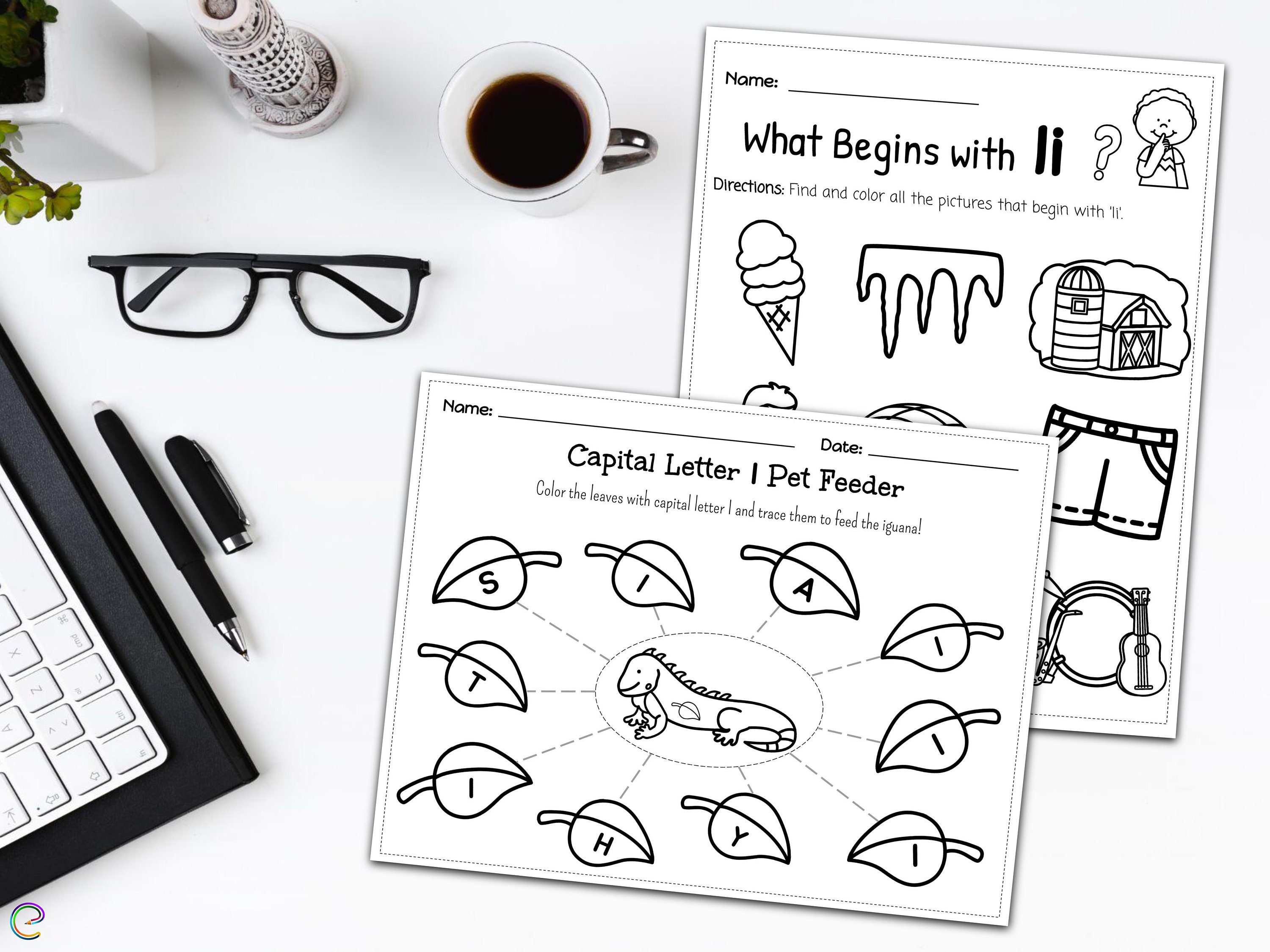 42 Letter I Alphabet Printable Kids Worksheets, Education Printables ...