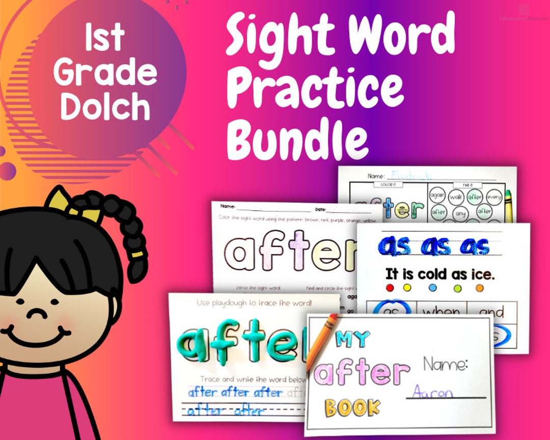 492 PAGES | 1st Grade Worksheets | Dolch | Sight Words | Mega Bundle ...
