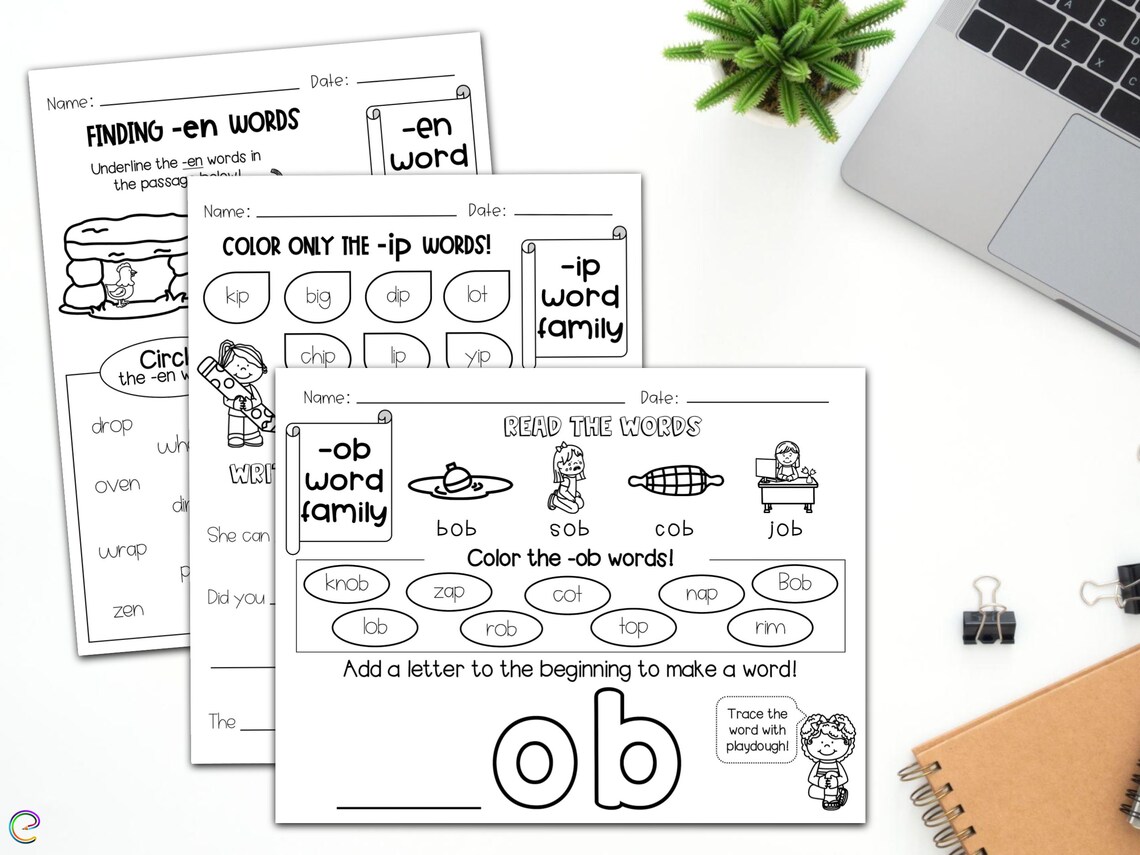 Word Families Short Vowels Vowel Sounds 1st Grade - Etsy