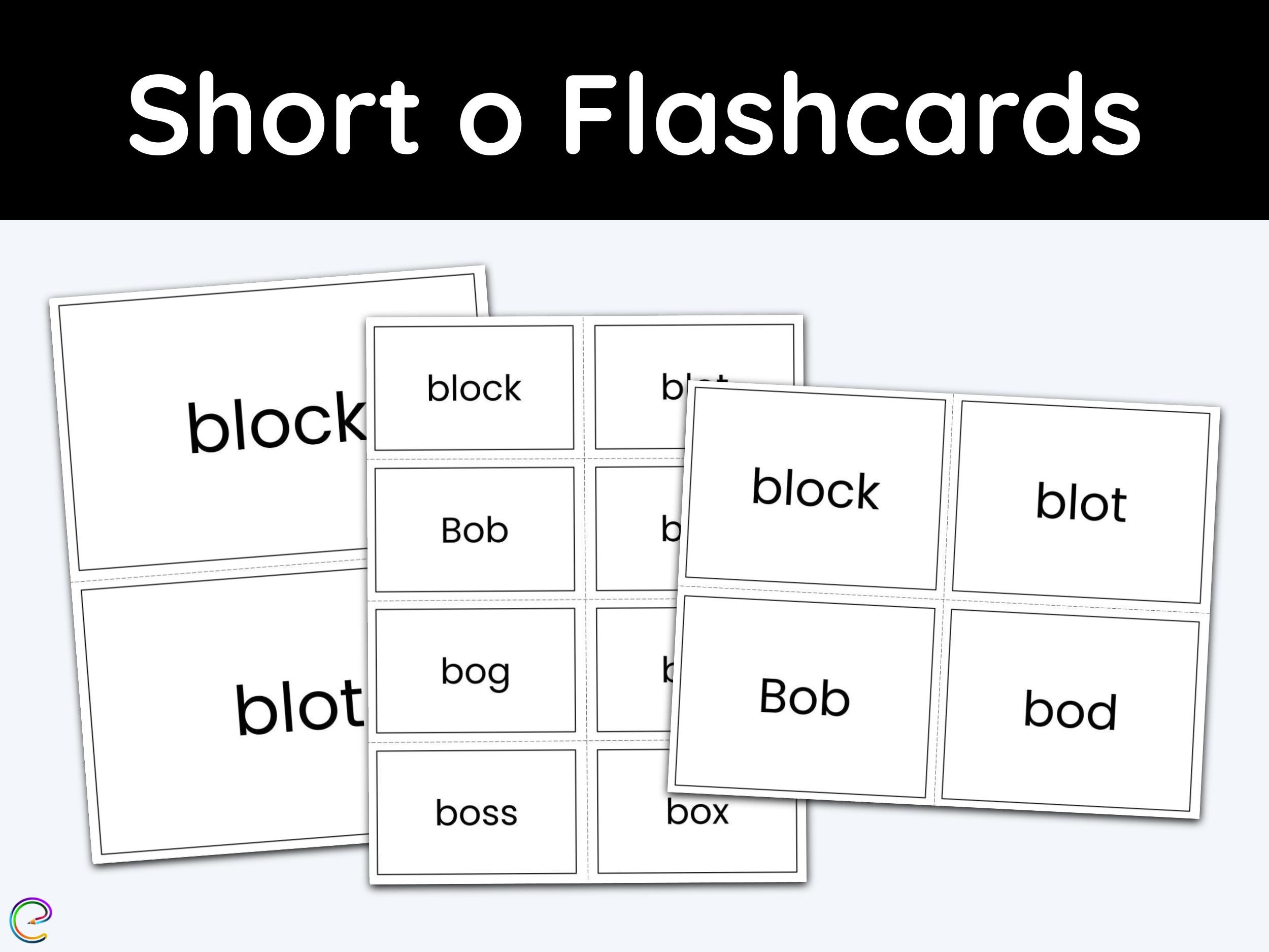 Short Vowel, Short O, Flashcards, Vowel Sounds, First Grade ...