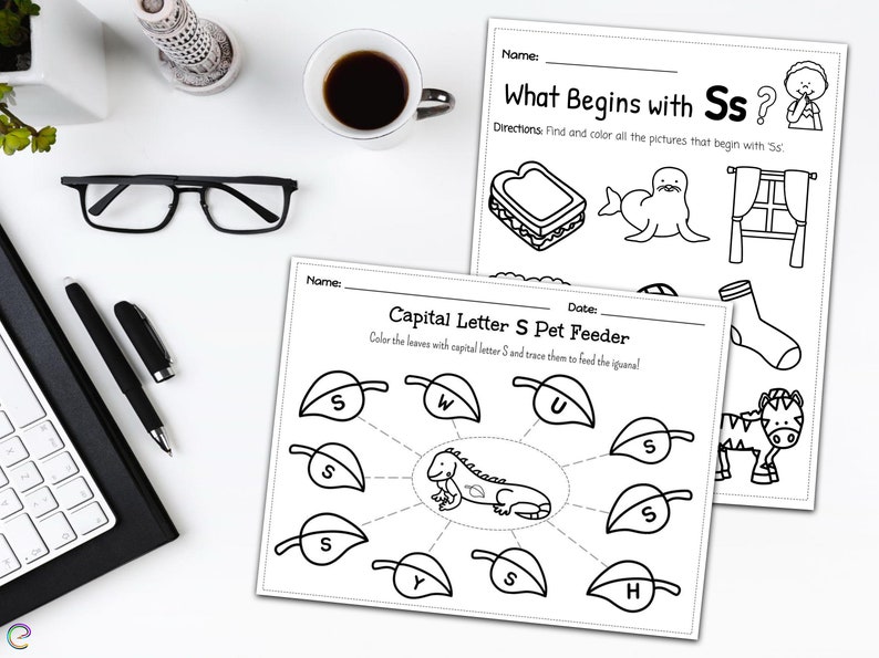 42 Letter S Handwriting Practice Worksheets and Education Printables ...