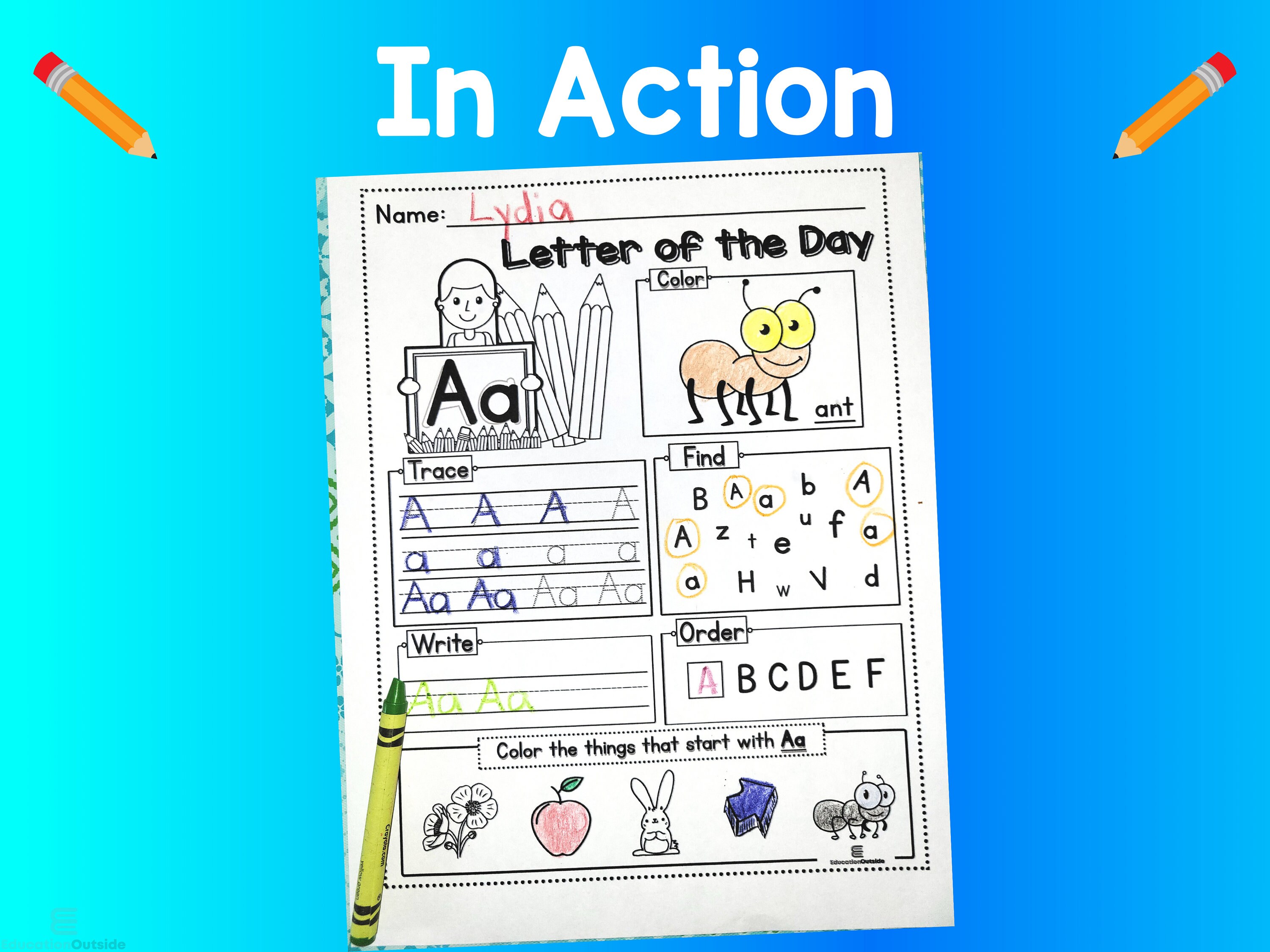 Letter Worksheet | Alphabet Tracing | Alphabet Printable | ABC ...