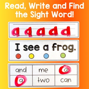 Sight Word Pocket Flashcards: Dolch Pre-primer - Etsy