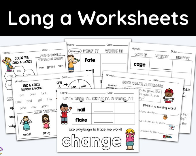 Phonics CVCE Long Vowels sentence Building - Etsy Hong Kong