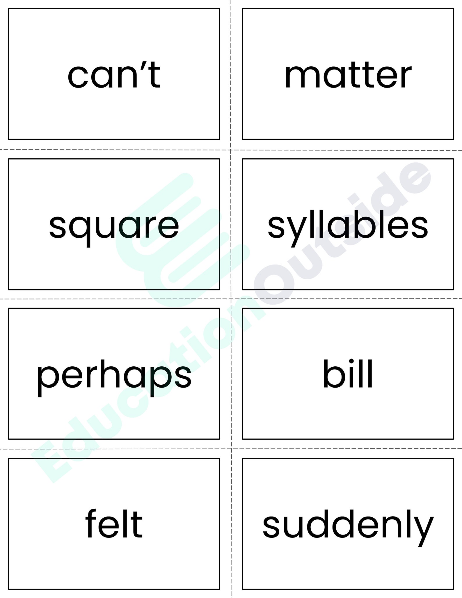 Sight Words | Flashcards | Printable Flash Cards | Fourth Grade | Fifth ...