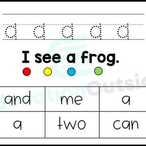 Sight Word Pocket Flashcards: Dolch Pre-primer - Etsy